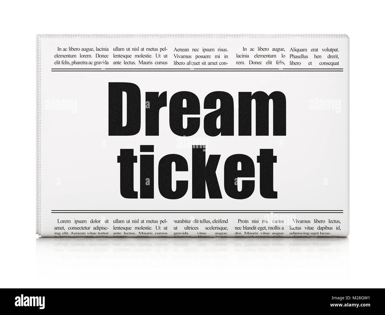 Ticket to success Cut Out Stock Images & Pictures - Alamy