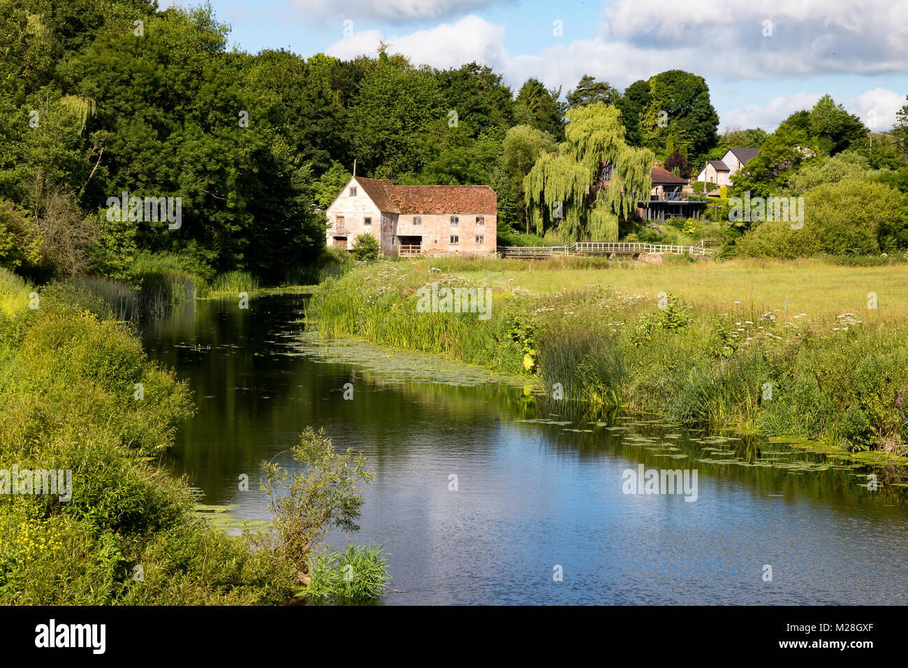 Sturminster Newton Dorset England August 2, 2017 Summer scene of the ...