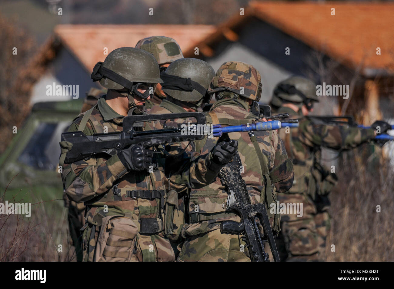 Young French Volunteers at CFIM (Initial Military Training Center) in ...