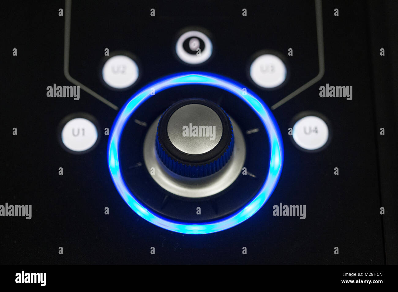 Cursor used to adjust volume of audio levels Stock Photo - Alamy