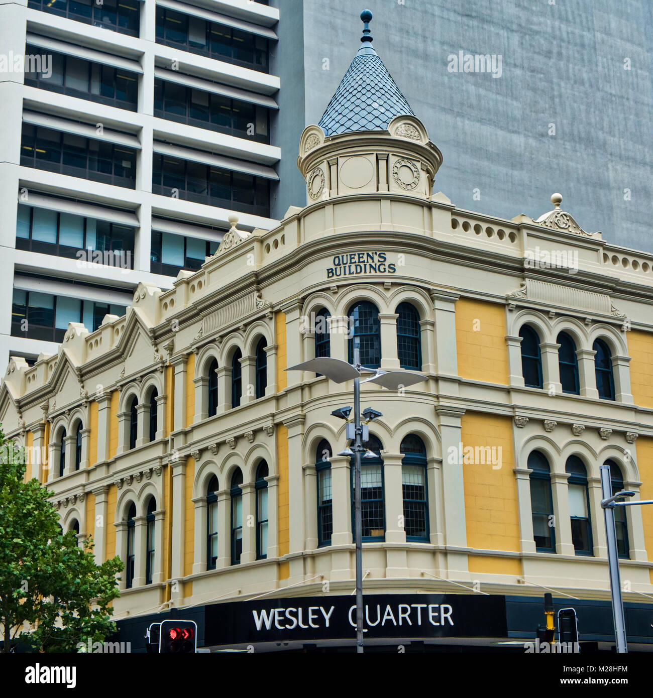 Cleaning Heritage Perth Buildings Reveals Amazing Bright Colors Stock ...