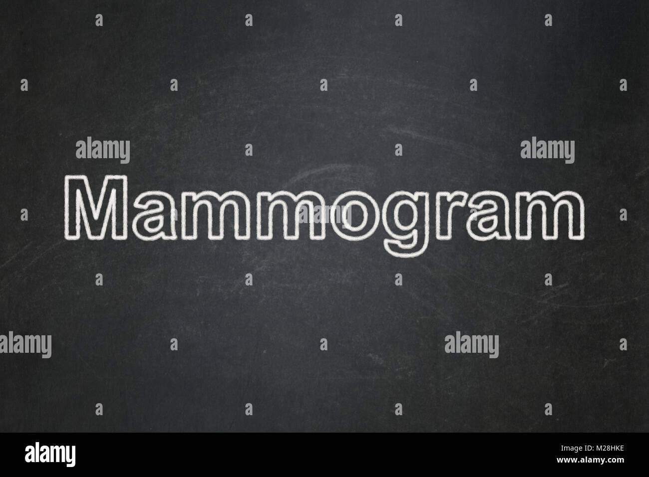 Health concept: Mammogram on chalkboard background Stock Photo - Alamy