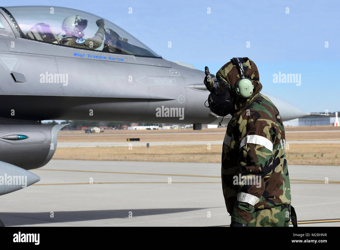 U.S. Airmen, assigned to the South Carolina Air National Guard’s 169th ...