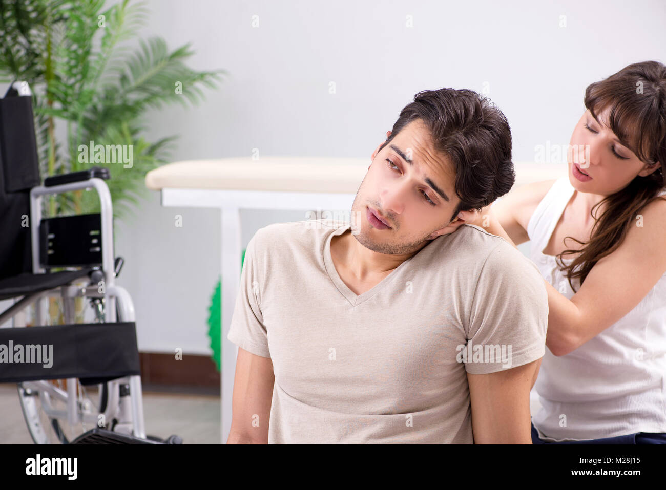 Patient recovering in hospital after injury trauma Stock Photo - Alamy