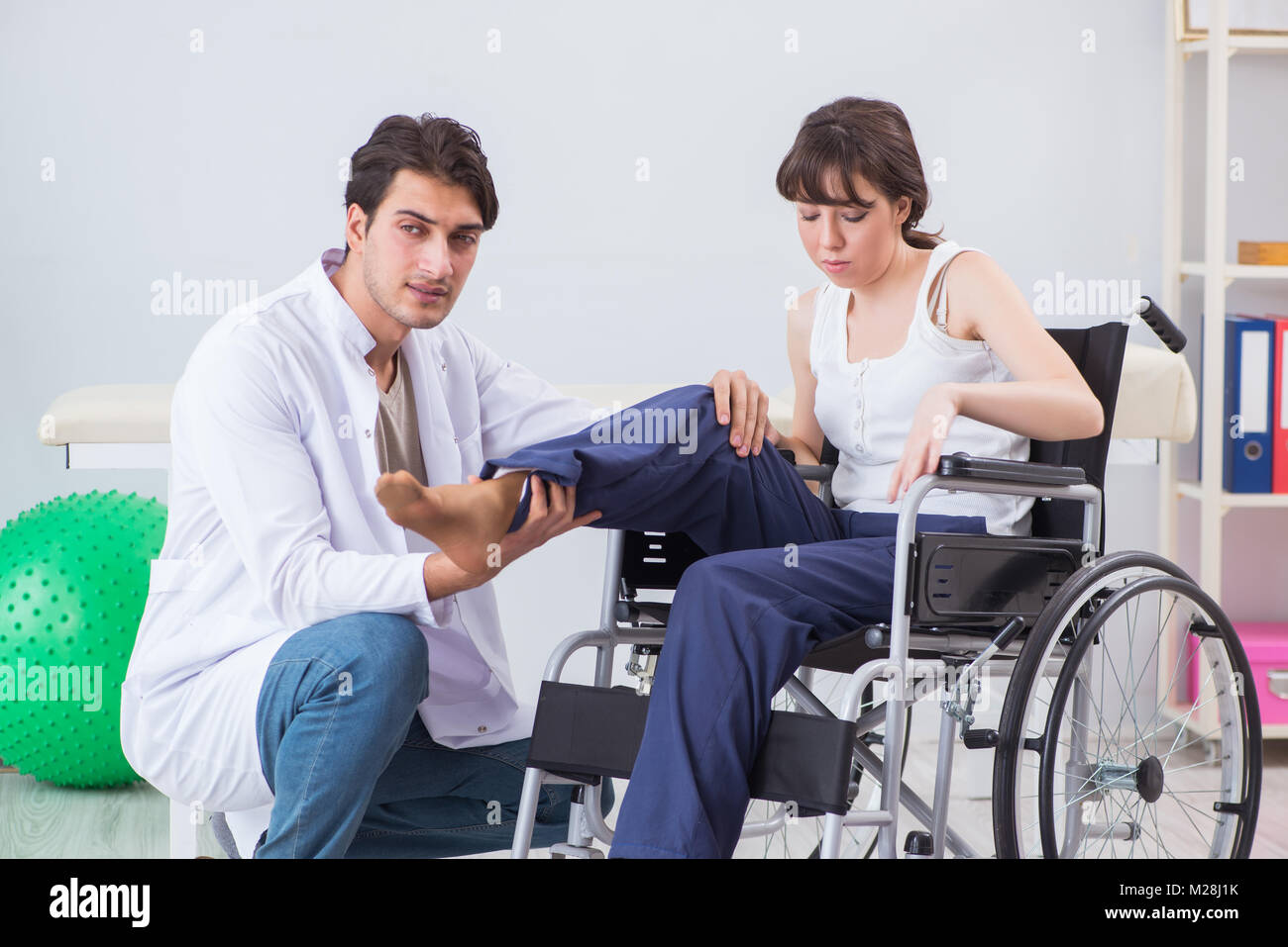 Patient recovering in hospital after injury trauma Stock Photo - Alamy
