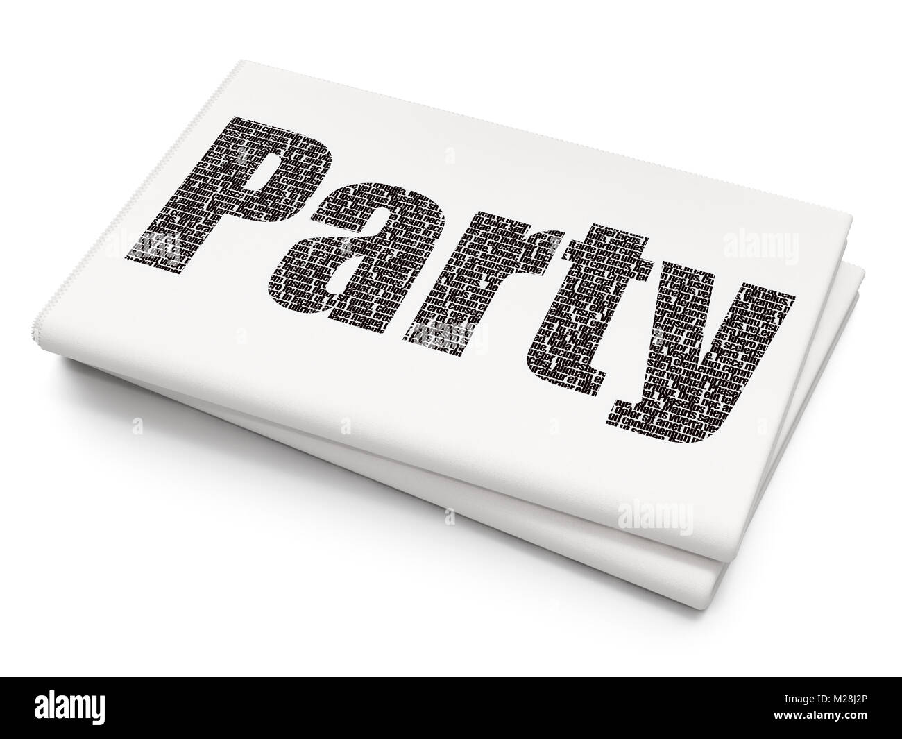 Entertainment, concept: Party on Blank Newspaper background Stock Photo ...