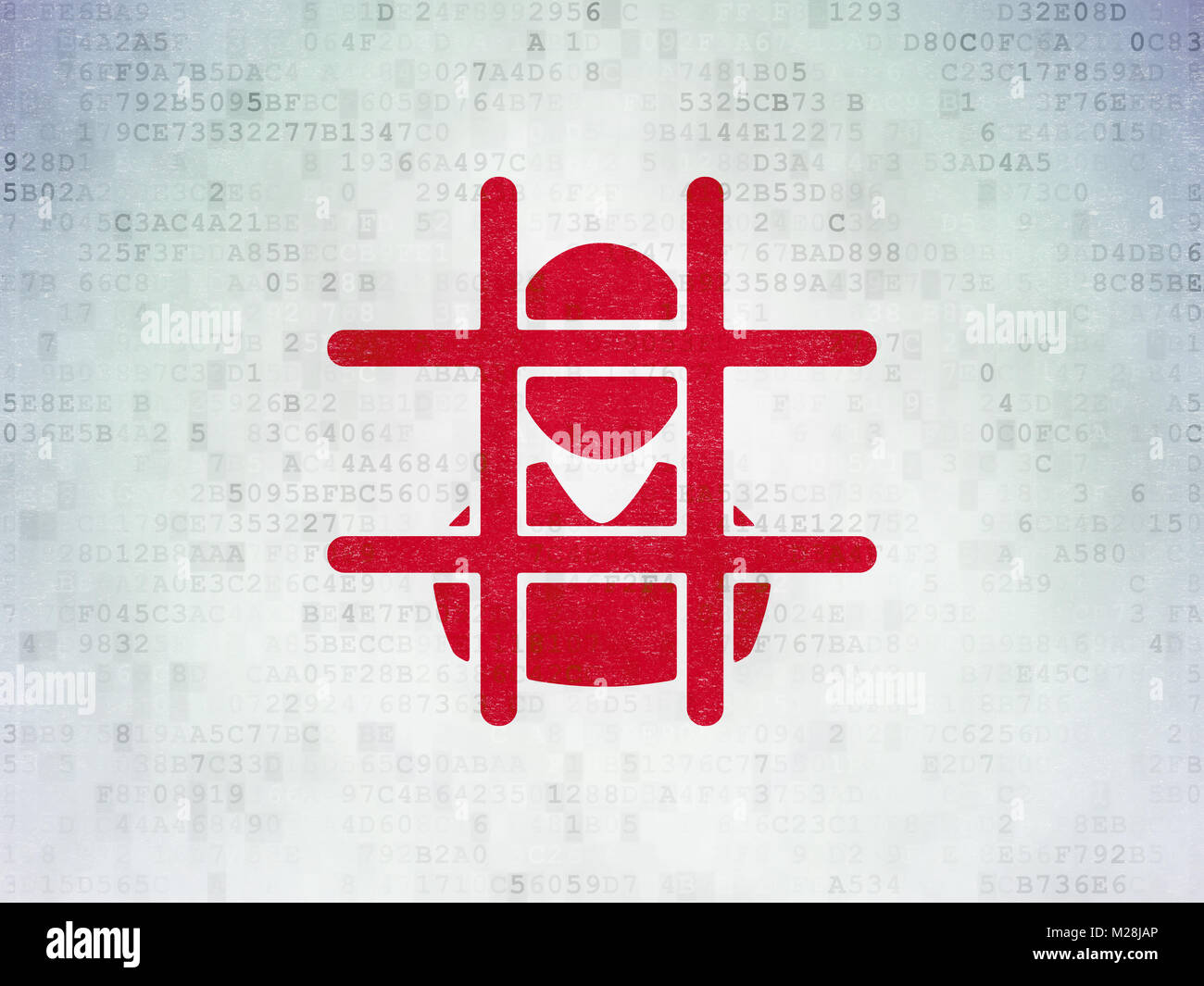 Law concept: Criminal on Digital Data Paper background Stock Photo - Alamy