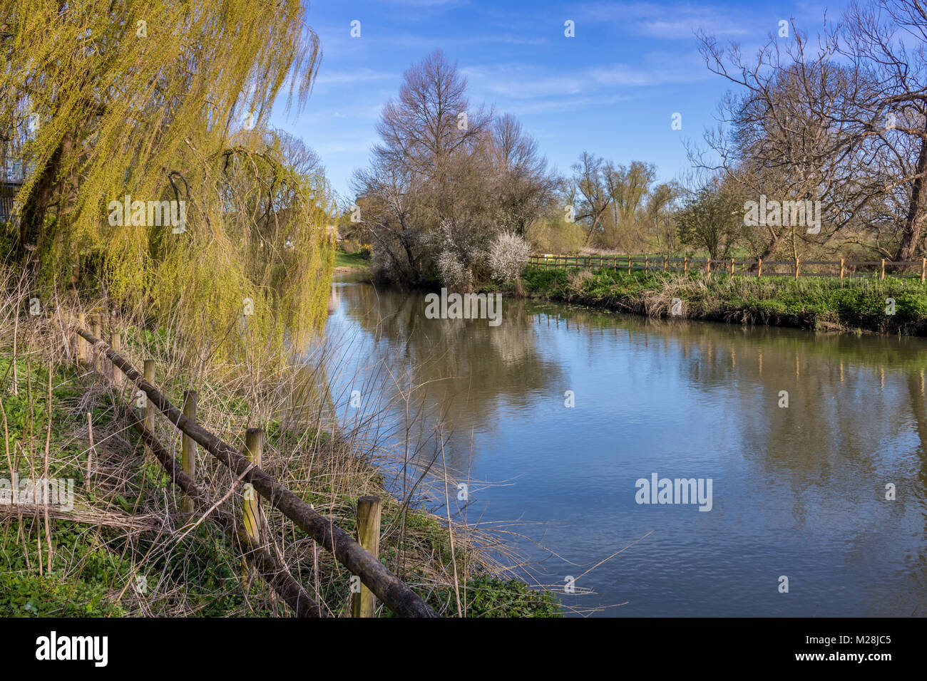 Sturminster Newton Dorset England April 20, 2016 Spring scene at the ...