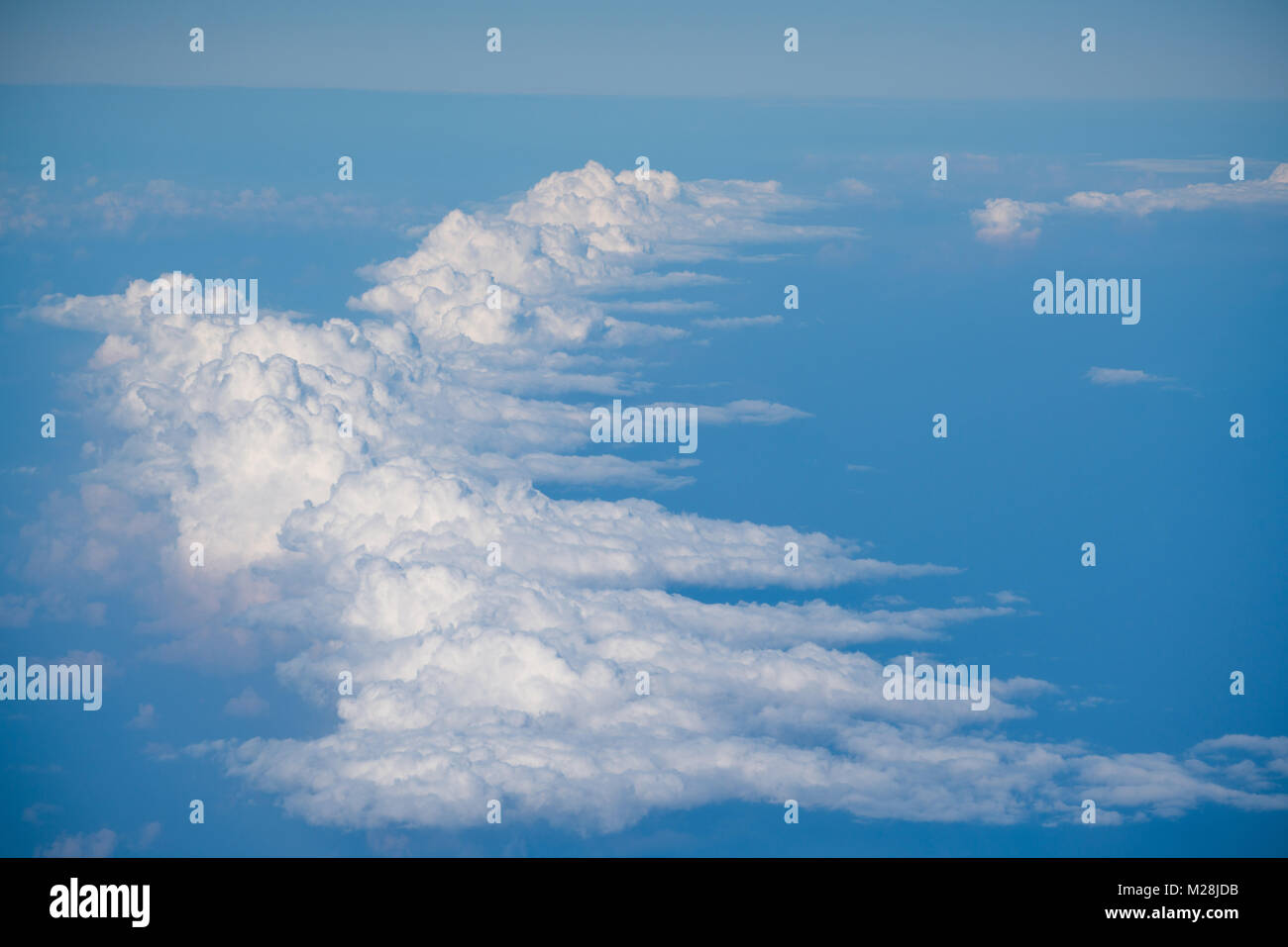 Sky background over spread cloud scatter shoot from high view Stock ...