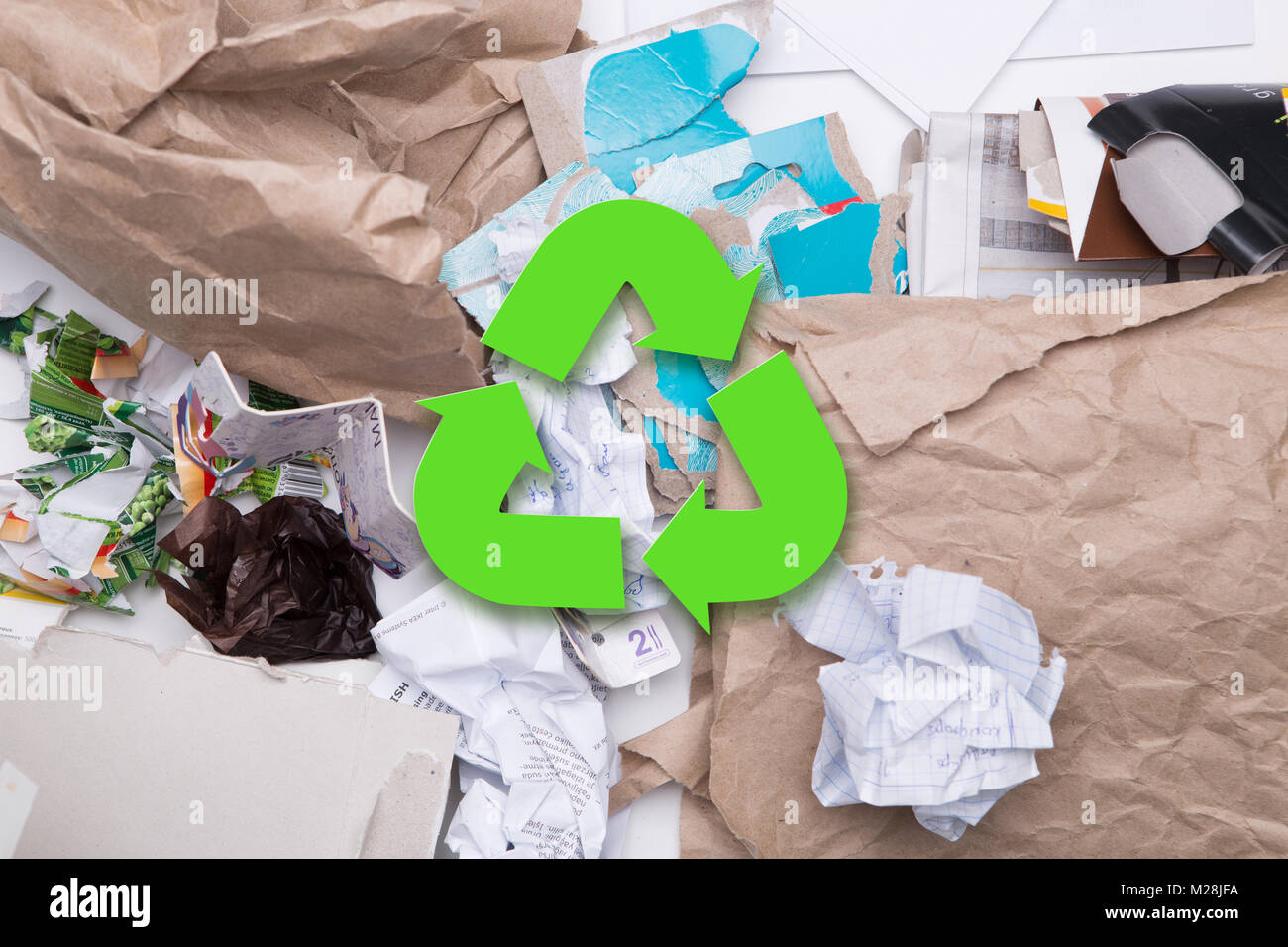 Picture of waste paper recycle Stock Photo - Alamy