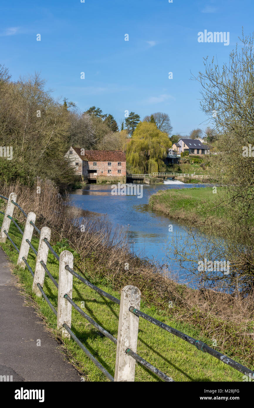 Sturminster Newton Dorset England April 20, 2016 Spring scene at the ...