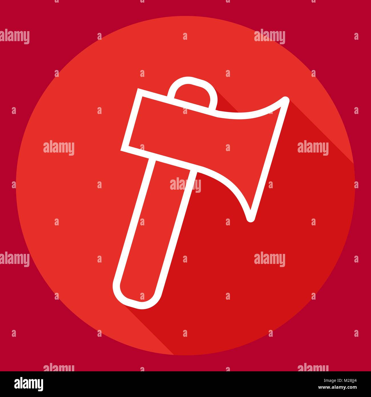 Axe icon linear symbol Stock Vector Images - Alamy