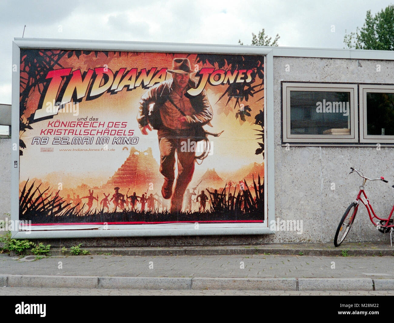 Billboard showing German advertising poster for movie "Indiana Jones ...