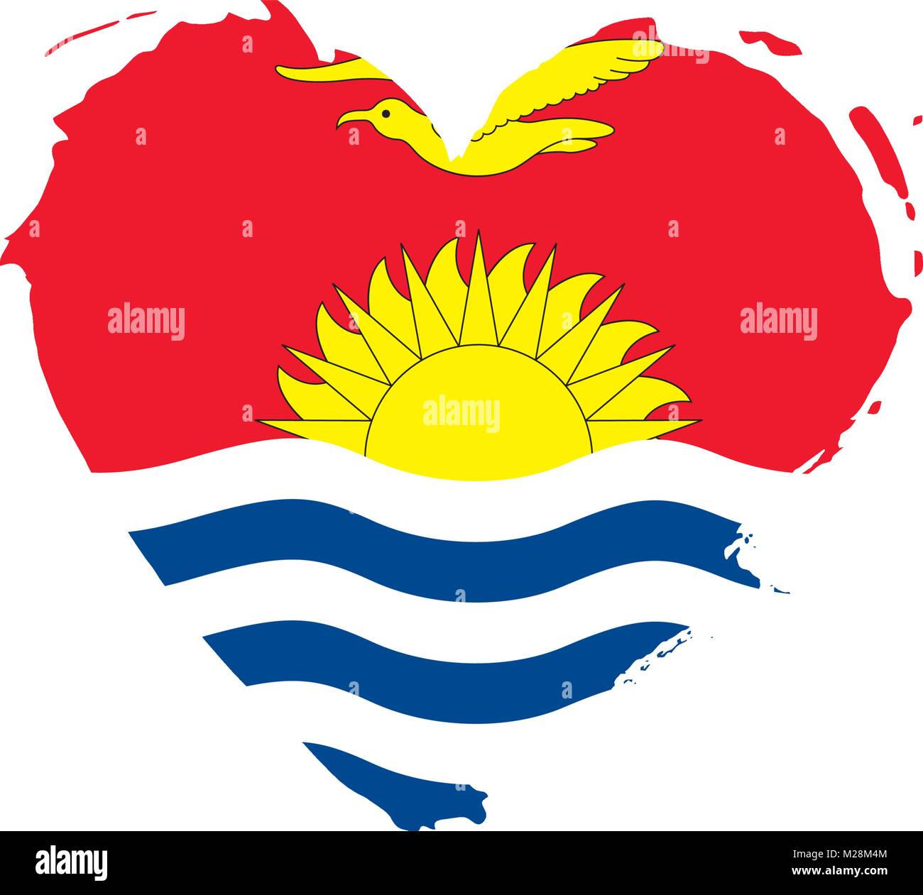 Kiribati flag, vector illustration Stock Vector Image & Art - Alamy