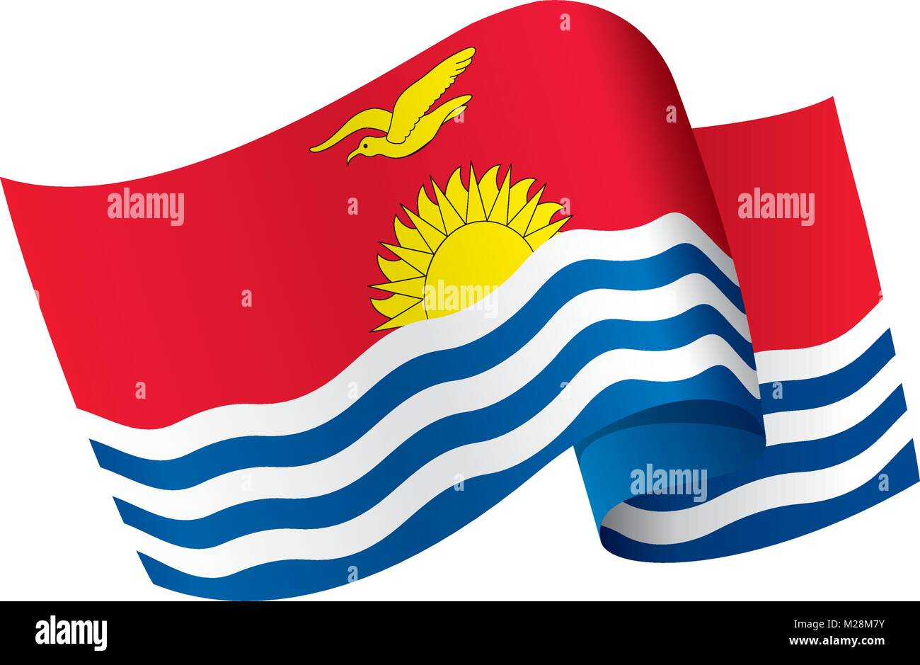 Kiribati flag, vector illustration Stock Vector Image & Art - Alamy