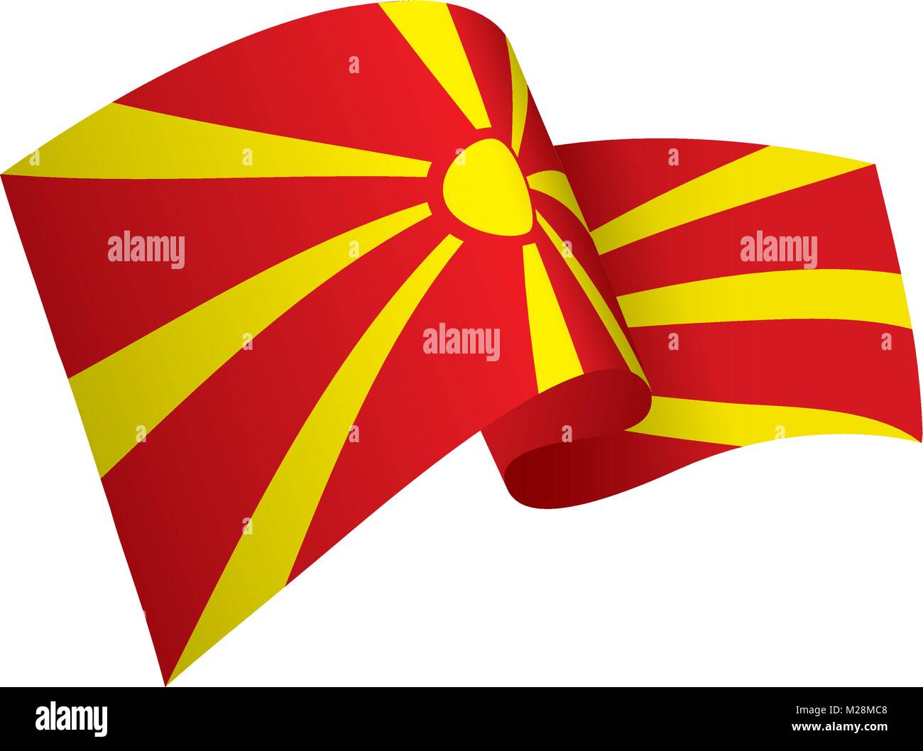 Macedonia flag, vector illustration Stock Vector Image & Art - Alamy
