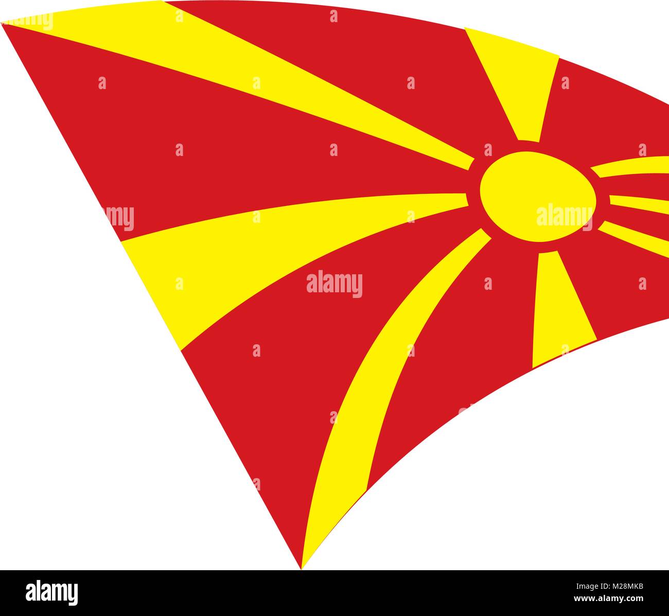 Macedonia flag, vector illustration Stock Vector Image & Art - Alamy