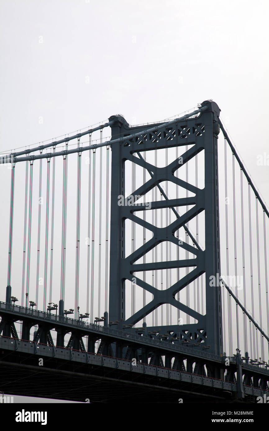 Benjamin Franklin Bridge in Pennsylvania in USA Stock Photo - Alamy