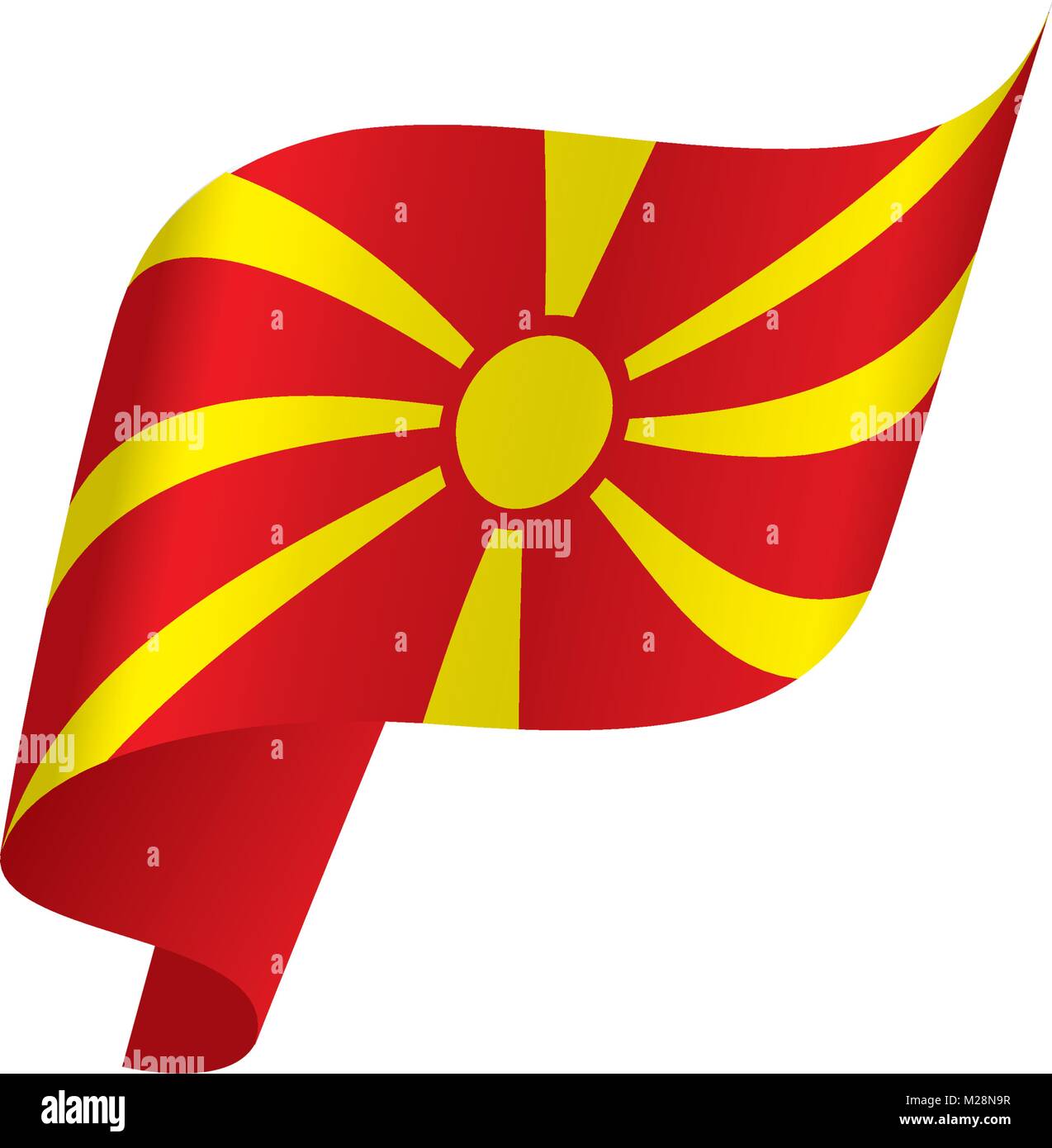 Macedonia flag, vector illustration Stock Vector Image & Art - Alamy