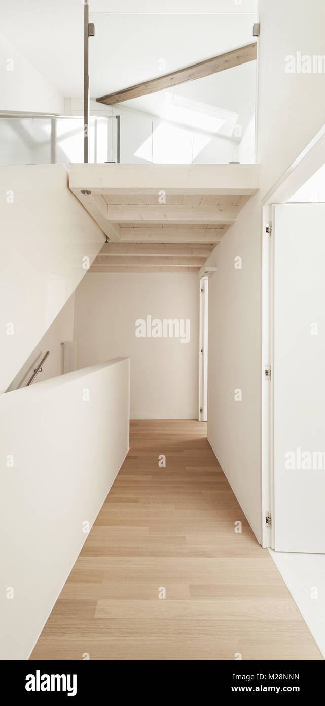 beautiful modern loft, view from the corridor Stock Photo - Alamy