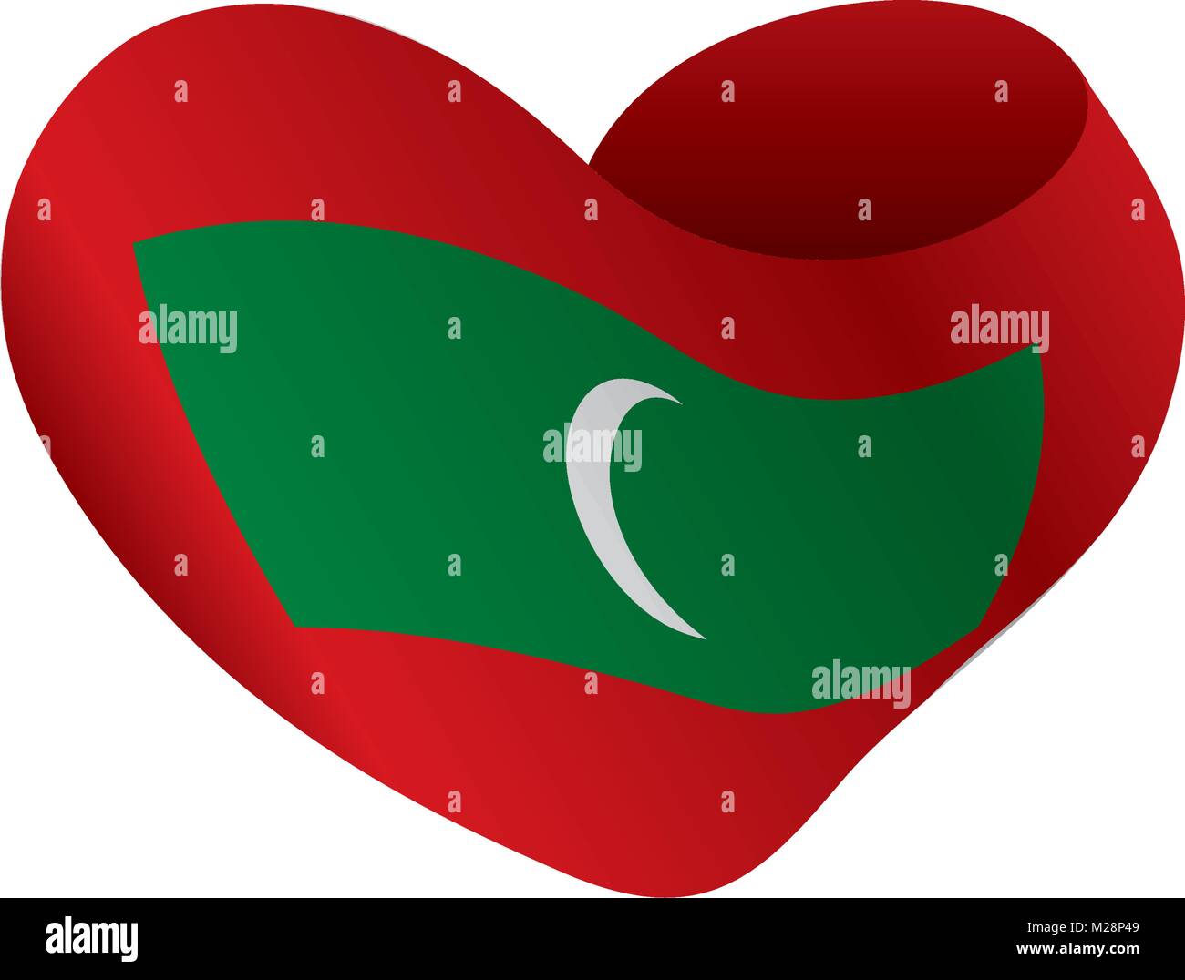 Maldives flag, vector illustration Stock Vector Image & Art - Alamy