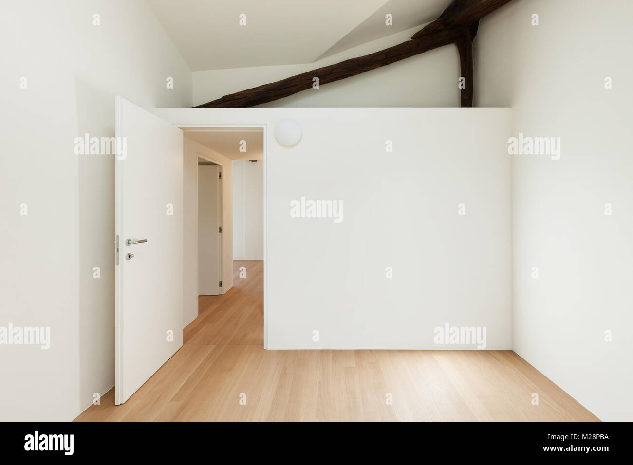 beautiful modern loft, room, open door Stock Photo - Alamy