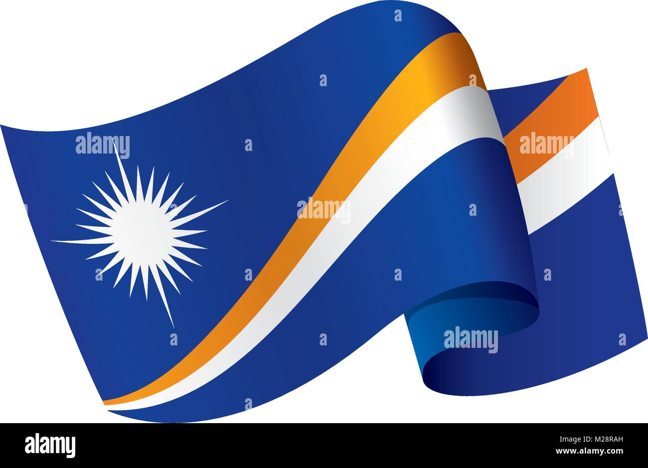 Flag of the republic of marshall islands Cut Out Stock Images ...