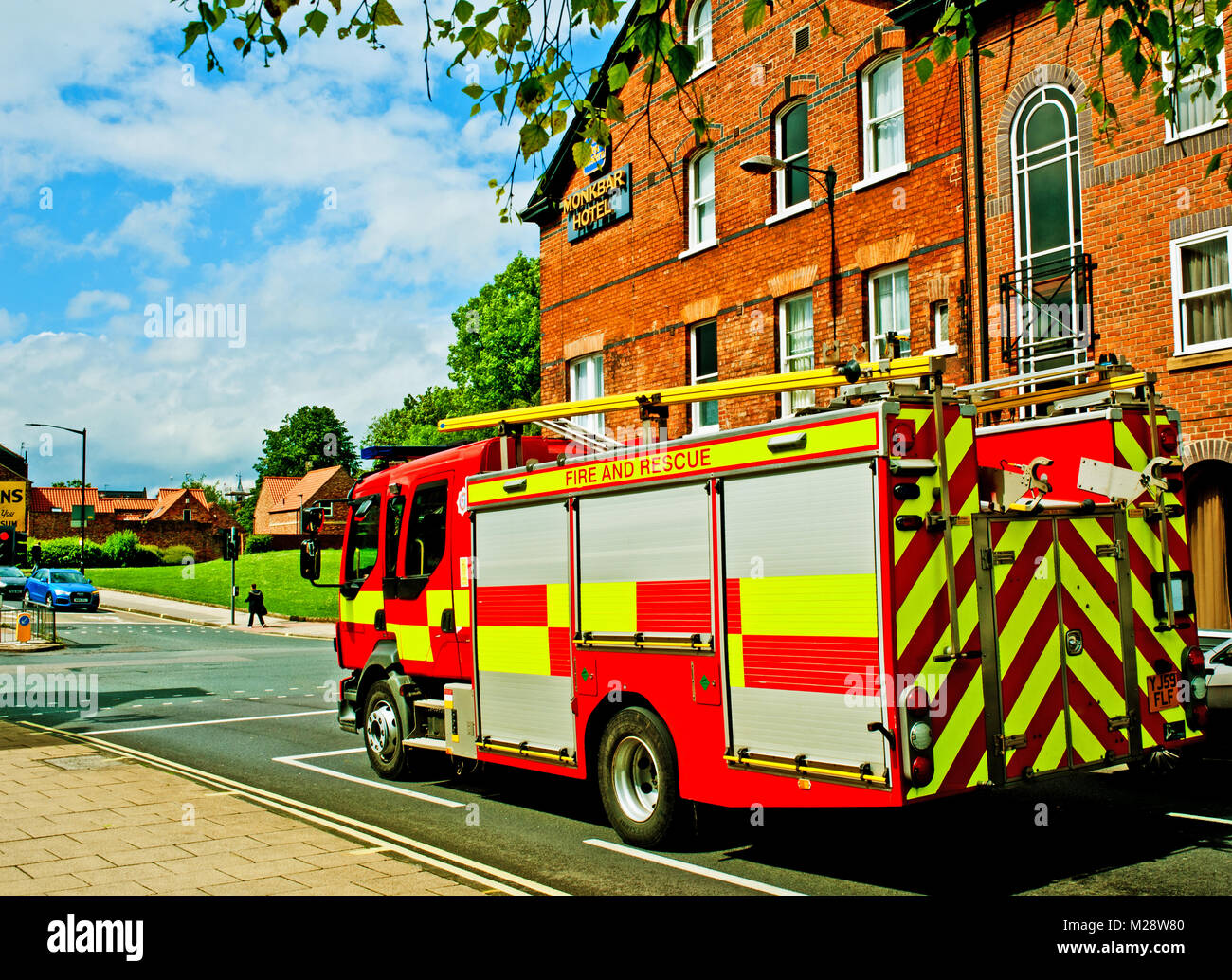 Fire Engine, Monk Bar, York Stock Photo - Alamy