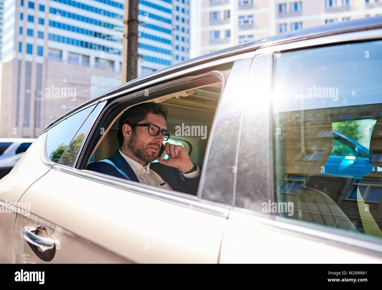 Talking through car window hi-res stock photography and images - Alamy