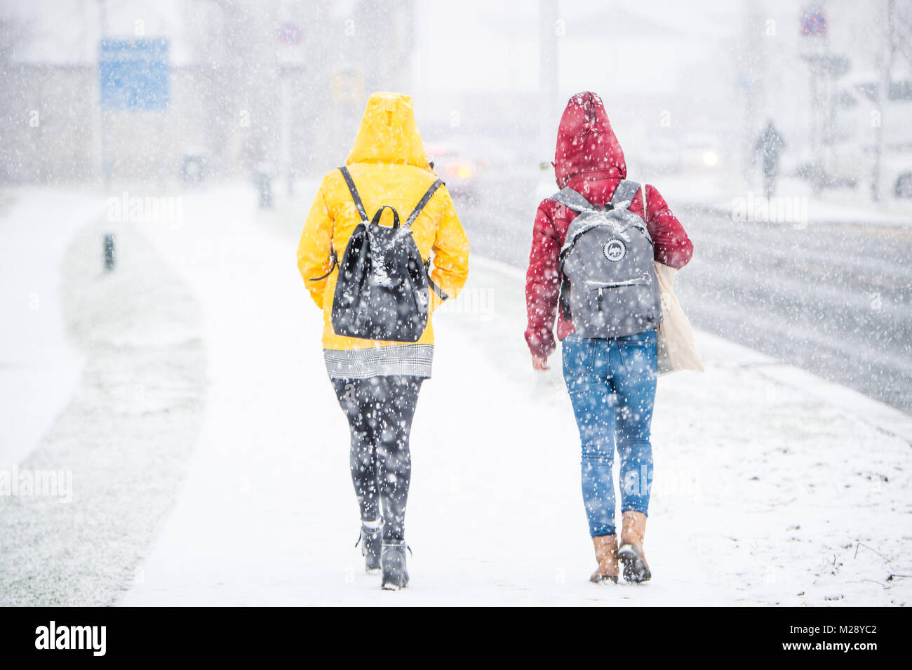 Aberystwyth, Ceredigion Wales, Tuesday 06 FebJanuary 2018 UK Weather ...