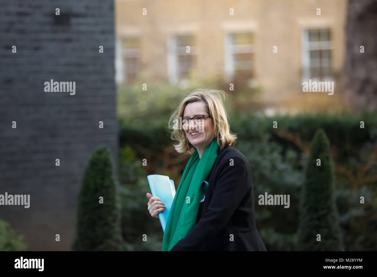 London,UK,6th February 2018,Home Secretary Amber Rudd MP attends the ...