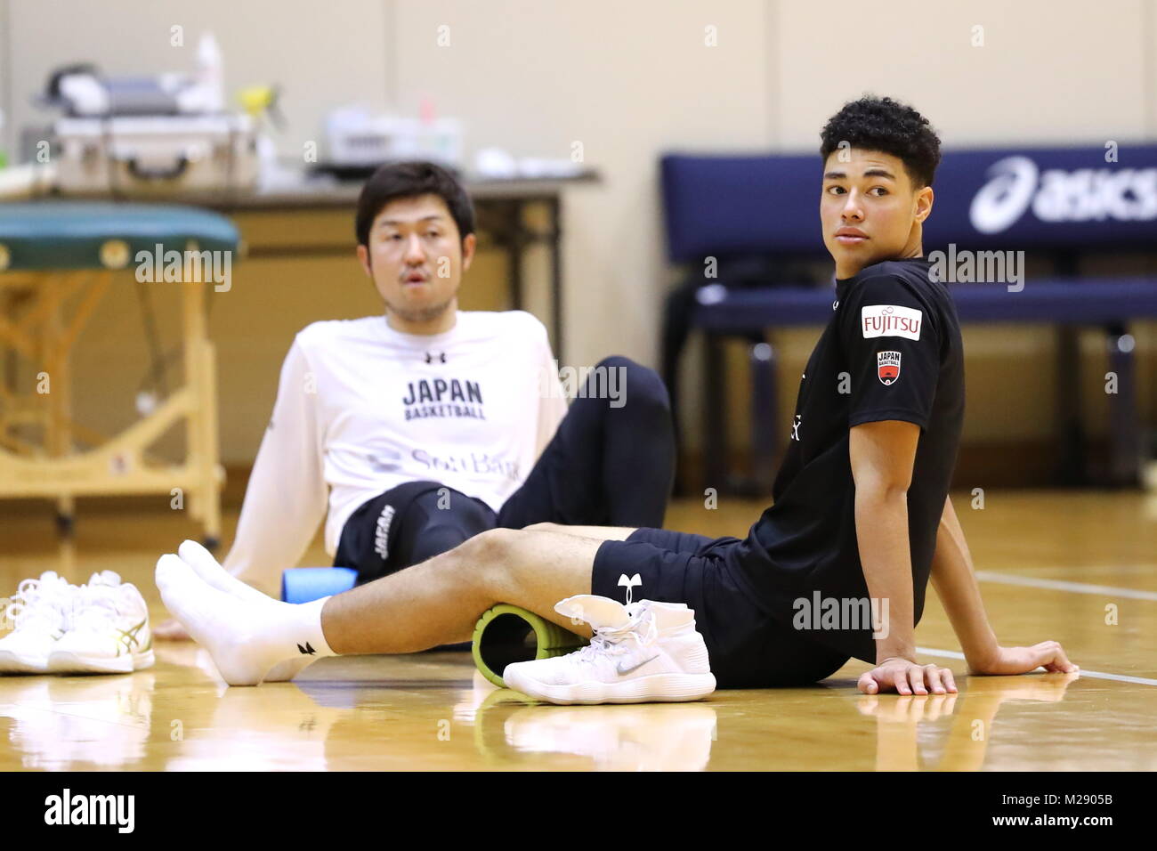 Ajinomoto National Training Center, Tokyo, Japan. 6th Feb, 2018. (L-R ...