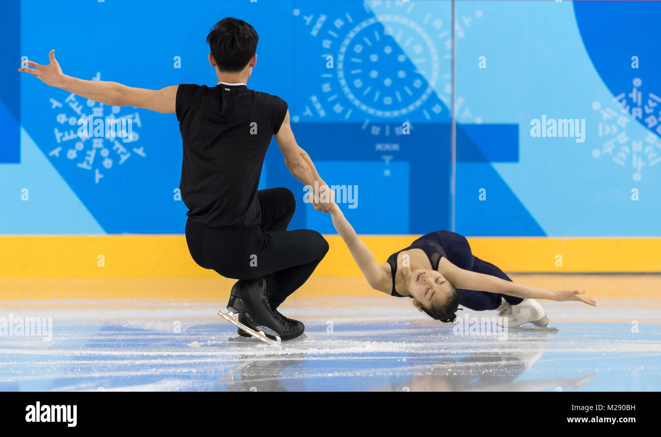 Gangneung, South Korea. 06th Feb, 2018. North Korea's Ryom Tae Ok (R ...