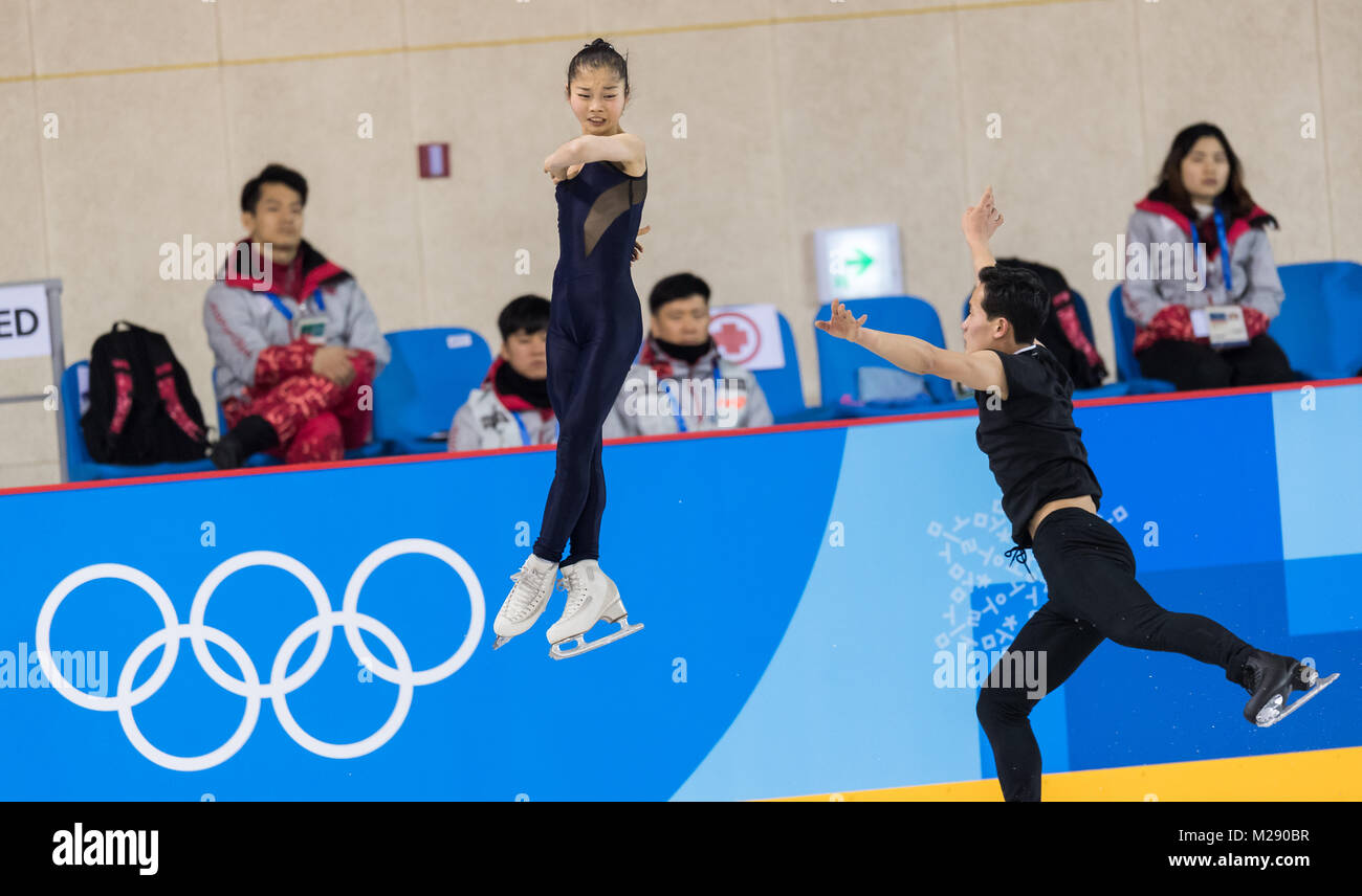 Gangneung, South Korea. 06th Feb, 2018. North Korea's Ryom Tae Ok (L ...