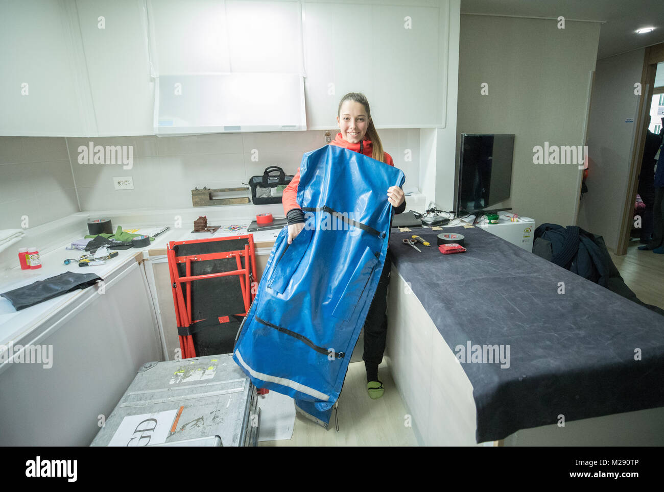 Pyeongchang, South Korea. 06th Feb, 2018. The German skeleton athlete ...