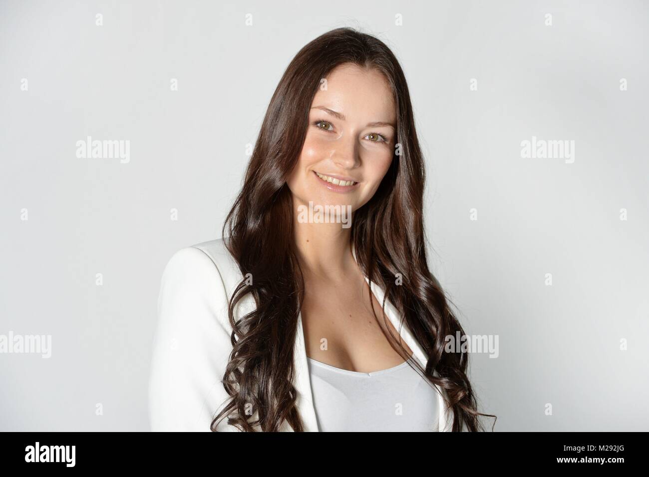 Sarah Zahn (Miss Bayern), candidate of "Miss Germany" poses in Europa ...