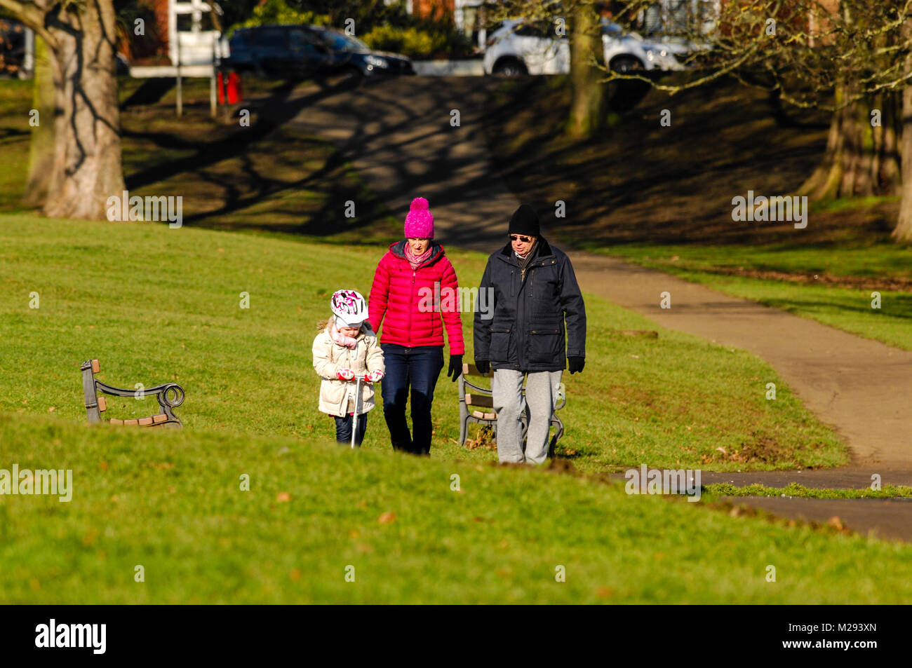 People walking in Abington Park Northampton England UK Stock Photo - Alamy
