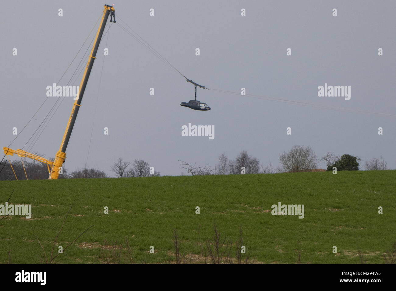N322AH Fallout Helicopter Film Set Stock Photo - Alamy