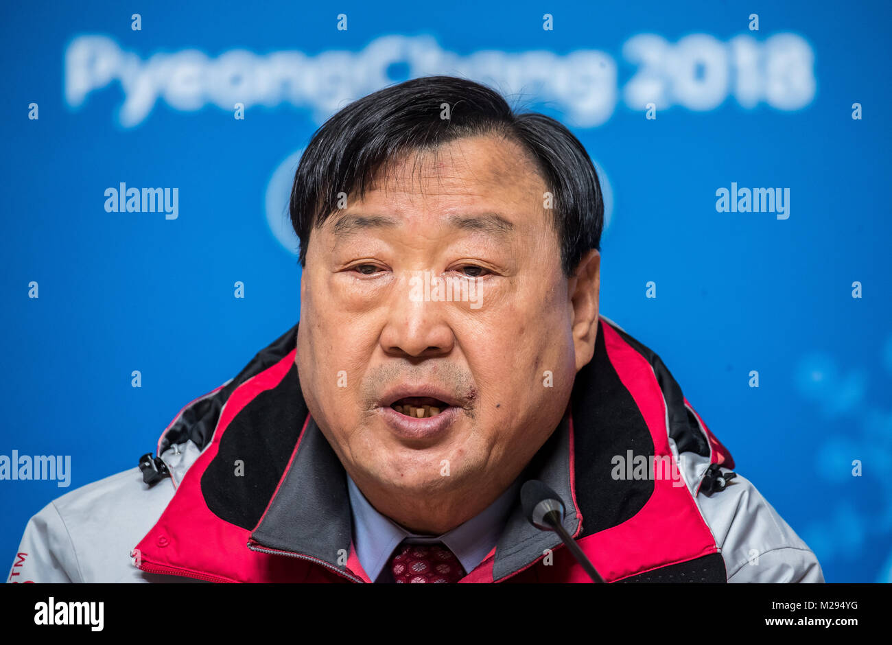 Lee Hee Beom, head of the organisation committee (POCOG) of the Olympic ...