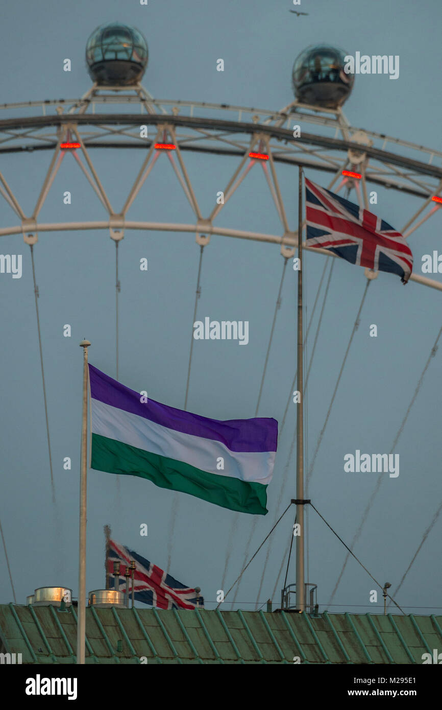Suffragettes flag hi-res stock photography and images - Alamy