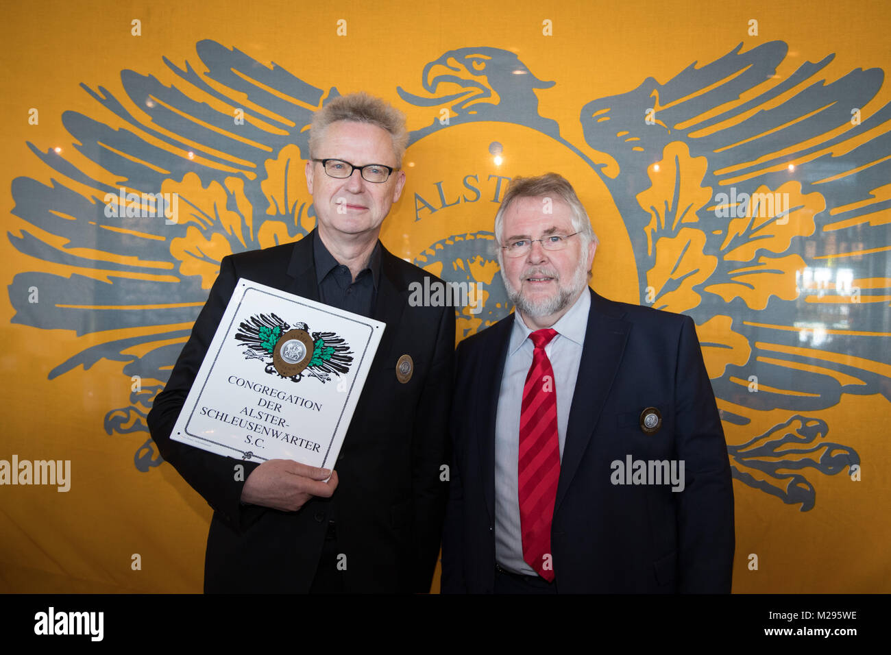 The new "Ehren-Alster-Schleusenwaerter" (lit. "honorary lock attendant ...