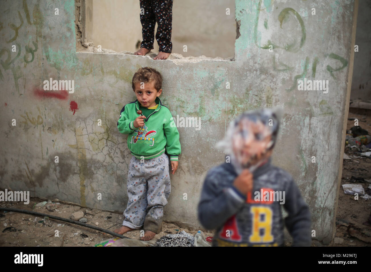 Gaza City, The Gaza Strip, Palestine. 6th Feb, 2018. Palestinian ...