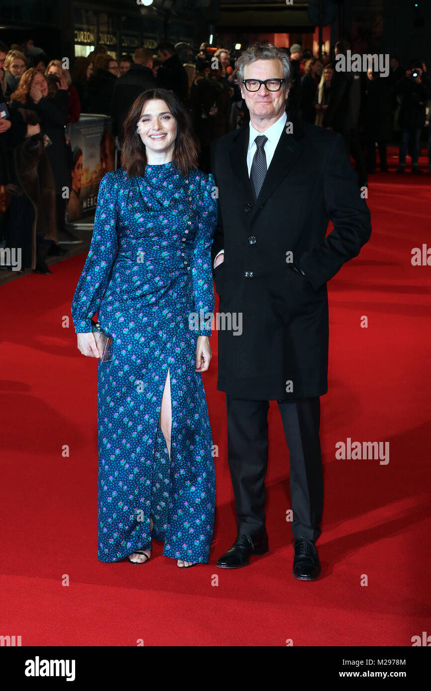 London, UK. 6th Feb, 2018. Rachel Weisz, Colin Firth, The Mercy - World ...