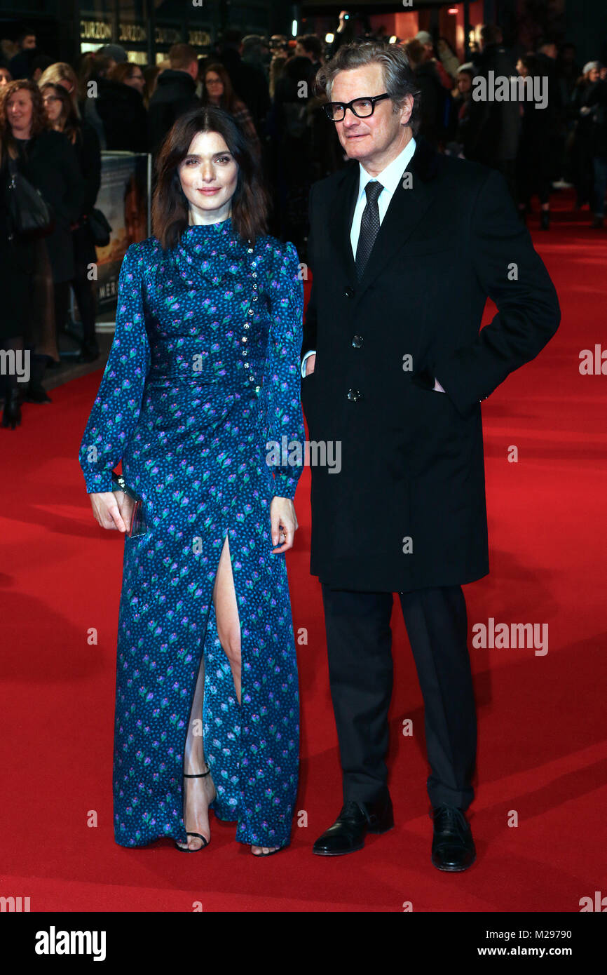 London, UK. 6th Feb, 2018. Rachel Weisz, Colin Firth, The Mercy - World ...