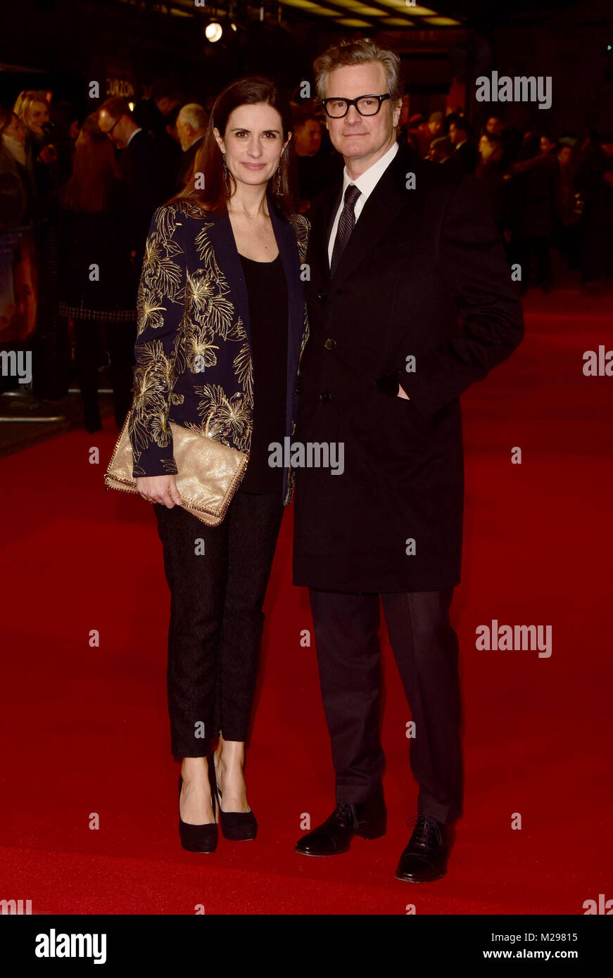 London, UK. 6th February, 2018. Colin Firth & Wife attending The WORLD ...