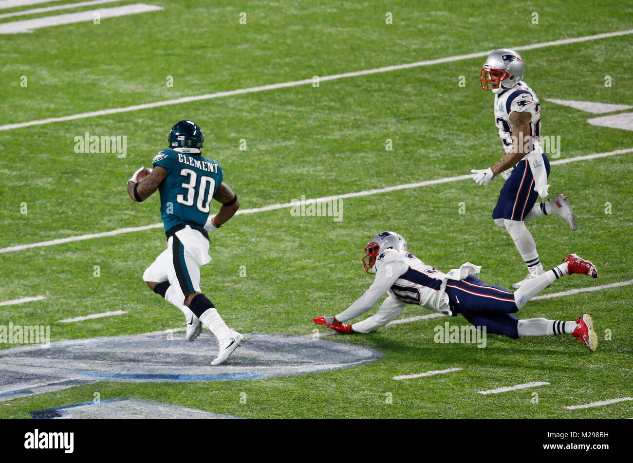 February 04, 2018 Philadelphia Eagles running back Corey Clement (30 ...