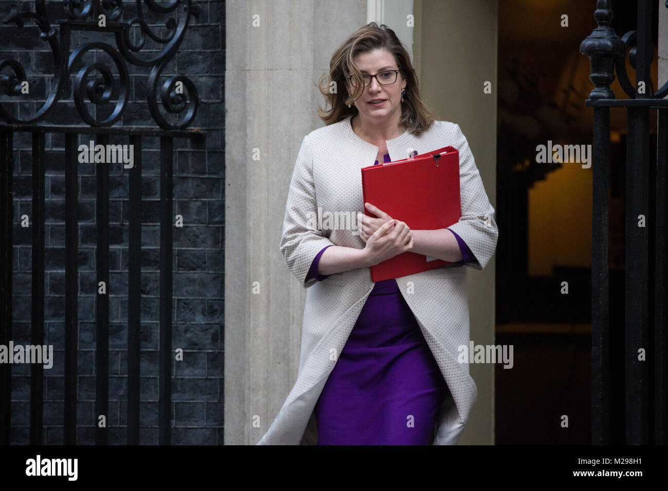 London, UK. 6th February, 2018. Penny Mordaunt MP, Secretary of State ...