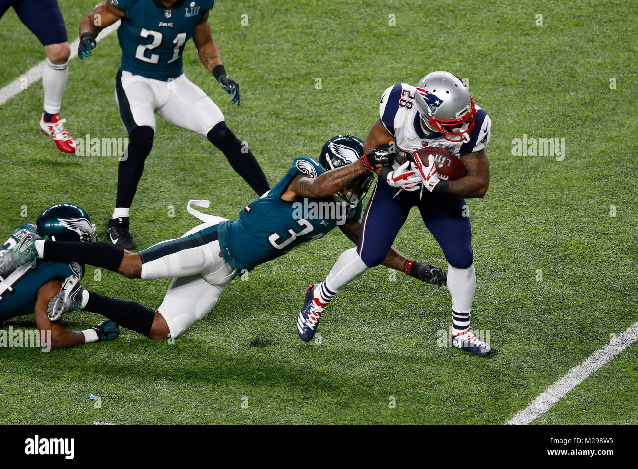 February 04, 2018 New England Patriots running back James White (28 ...