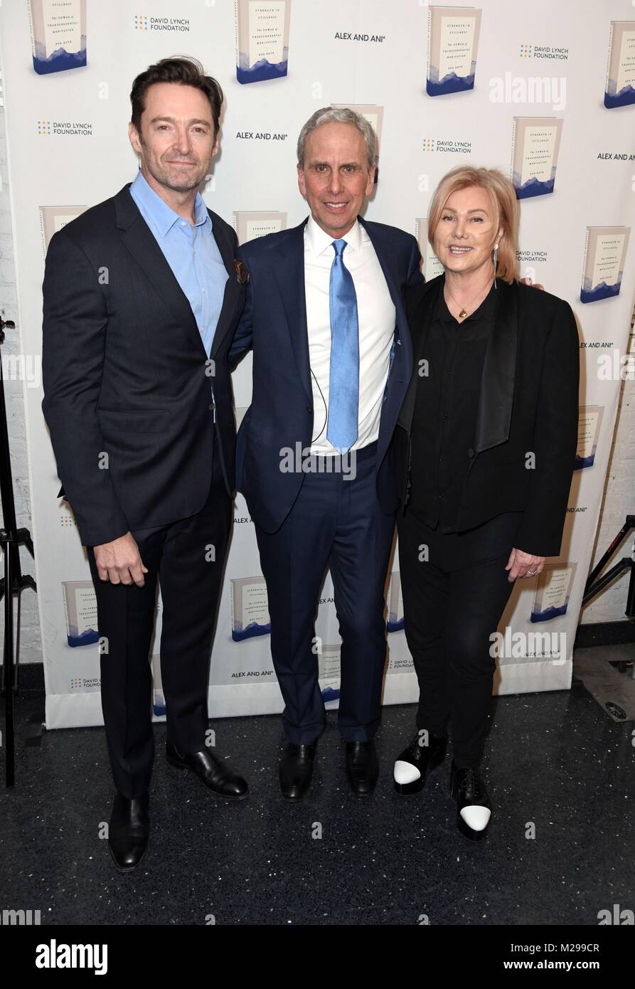 New York, NY, USA. 6th Feb, 2018. Hugh Jackman, Bob Roth, Deborra-lee ...