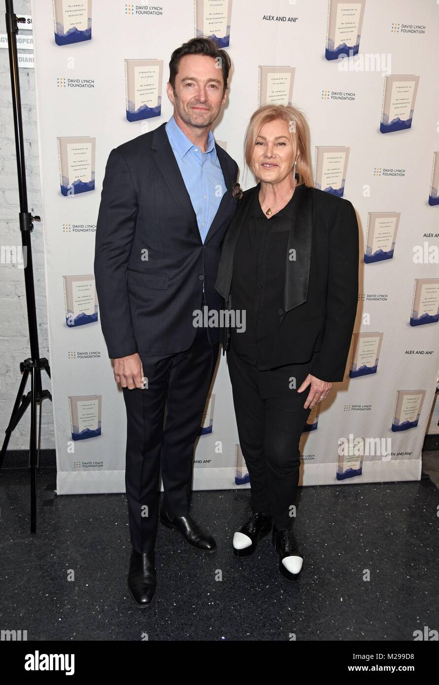 New York, NY, USA. 6th Feb, 2018. Hugh Jackman, Deborra-lee Furness at ...